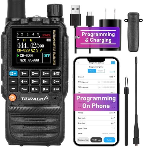 Amazon Com TIDRADIO TD H GMRS Radio Multi Band Receiving Long Range Walkie Talkies USB C