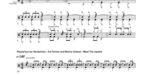 Cruise Ship Drummer Transcription Blues March Two Intros