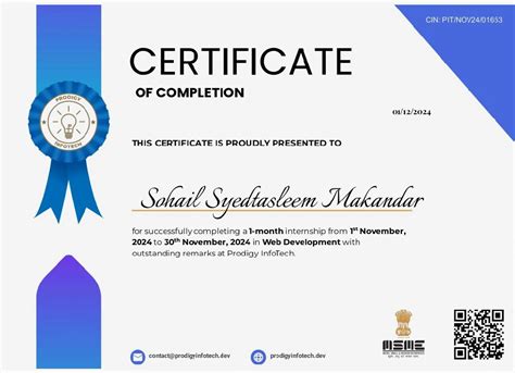 sohail makandar on linkedin webdevelopment internshipexperience prodigyinfotech codingjourney