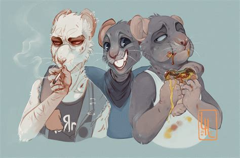Rat Brothers Furry Art Concept Art Characters Hybrid Art