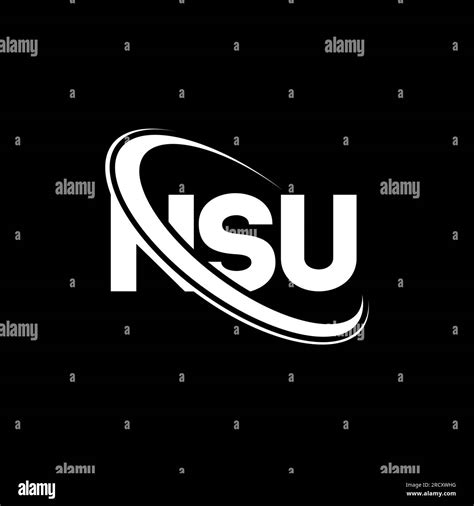 Nsu Logo Nsu Letter Nsu Letter Logo Design Initials Nsu Logo Linked