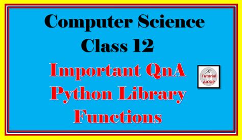Important Qna Working With Functions Class 12 Tutorialaicsip