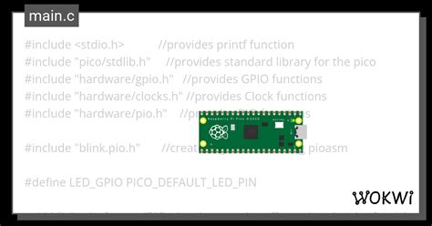 Pi Pico Sdk Blinky Pio Wokwi Esp32 Stm32 Arduino Simulator