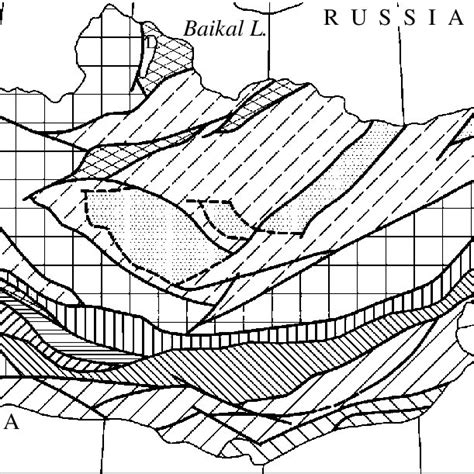Schematic Map Showing The Tectonic Zoning Of Mongolia Modified By The Download Scientific