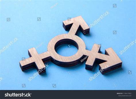 Symbol Transgender Tree On Blue Background Stock Photo 1136417852 Shutterstock
