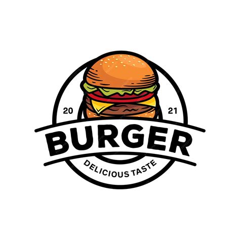 Burger Logo Template Premium Vector