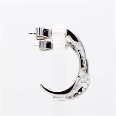 Natural White Round Diamond 48 Carat Tw White Gold Drop Earrings For