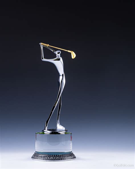 Sk33 크롬트로피 골프트로피 싱글기념패 크리스탈 트로피