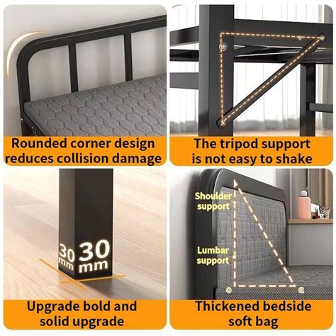 Metal Folding Bed Heavy Duty 75100120cm Uratex Foam Bed Frame Single