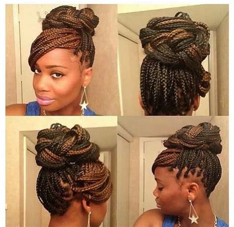 Box Braid Updo Box Braid Up Dos Hairstyles Box Braids Styling Updo