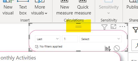 How To Get Rid Of This Header On The Slicer R PowerBI