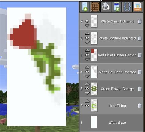 Rose Banner Minecraft Banner Designs Minecraft Designs Minecraft
