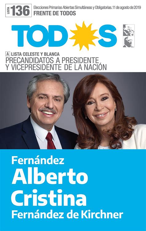 Candidatos A Presidente 2019 Conocé Todas Las Boletas Que Estarán En