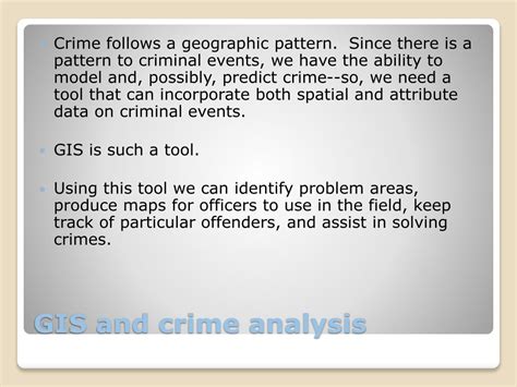 Ppt Gis And Crime Powerpoint Presentation Free Download Id 1620643