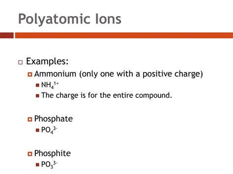 Polyatomic Ion Example Solved 8 Polyatomic Ions Recall That