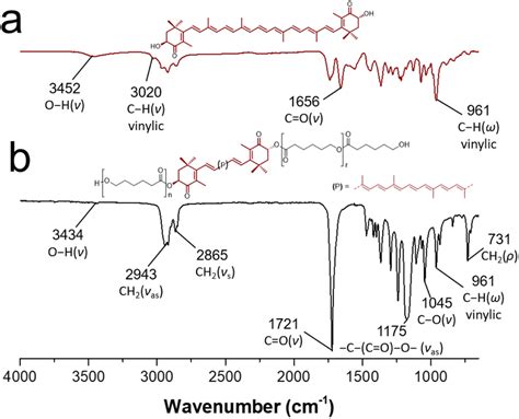 Ft Ir Spectrum Of A Free Astaxanthin And B Download Scientific Diagram