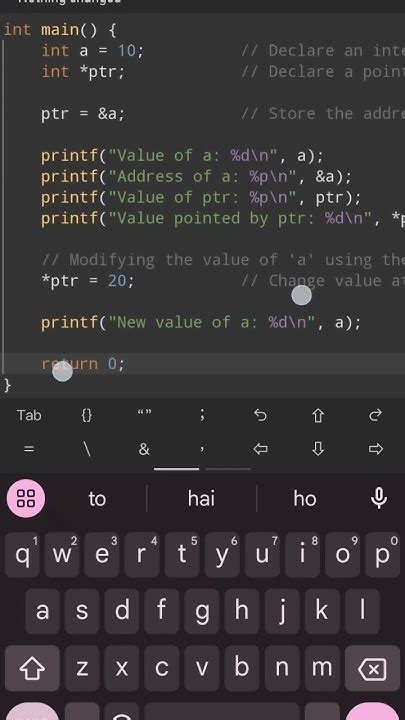 Pointer Stmt In C Language Coding Programming Shorts Trendingshorts Clanguage Codingstyle