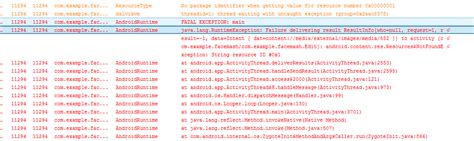 Android Photo Browse Upload Error Failure Delivering Result