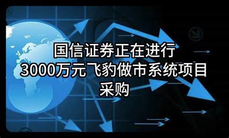 国信证券股份有限公司正在进行3000万元飞豹做市系统项目采购