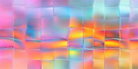Vibrant Textured Glass With Colorful Iridescent Gradient Patterns