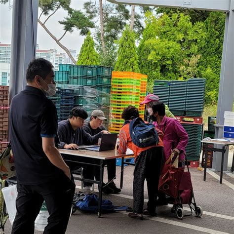 2022년 10월 6일 푸드뱅크 물품배분 사 나눔운동본부