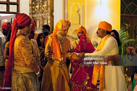 Prince Shivraj Singh Of Jodhpur At His Wedding With Princess Gayatri