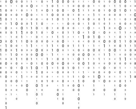 Binary Code Matrix Stream Of Binary Code Numbers On The Screen One Zero 21334016 Vector Art