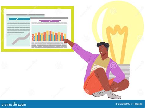Businessman Works With Statistical Indicators And New Ideas Creation