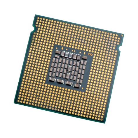 Premium Photo Brass Rear Personal Computer Processor Isolated White