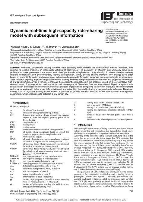 pdf dynamic real time high capacity ride sharing model with