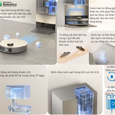 Robot hút bụi lau nhà Dreame Bot X NĐ Vietnam Robotics