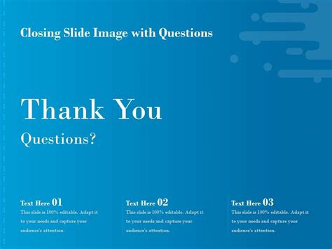 Closing Slide In Presentation