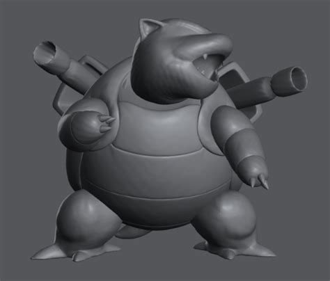 Archivo Stl Gratis Blastoise Pokémon 🐉・plan De Impresión En 3d Para
