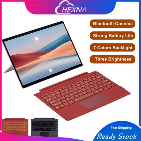 Bluetooth Wireless Keyboard With Touchpad For Microsoft Surface Pro 8 9