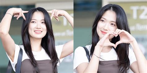 Potret Kim Hye Yoon Di Bali Sopan Banget Dan Disambut Meriah Penggemar Saat Di Bandara Ngurah