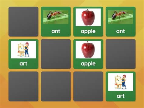 A Initial Sound Matching Pairs