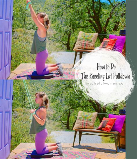 Kneeling Band Lat Pull Down Inspireful Women