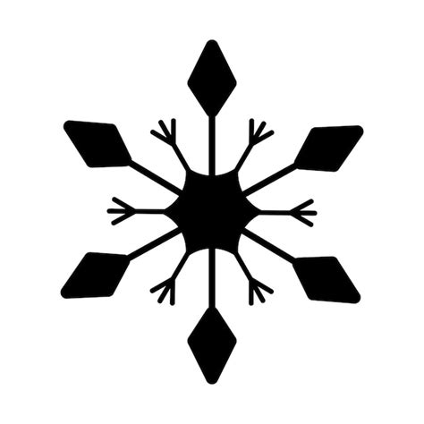 Premium Vector Snowflake Decorative Element Hand Drawn Snowflake Isolated On White Background