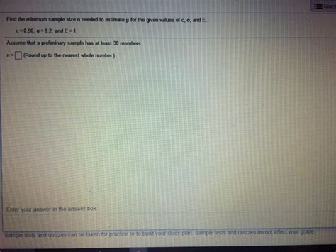 Solved Find The Minimum Sample Size N Needed To Estimate Chegg