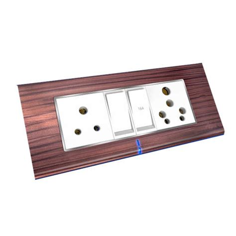 Axis Natural Wood Plate With Flat Switch 3pin Socket And Universal Socket At Best Price In Ajmer