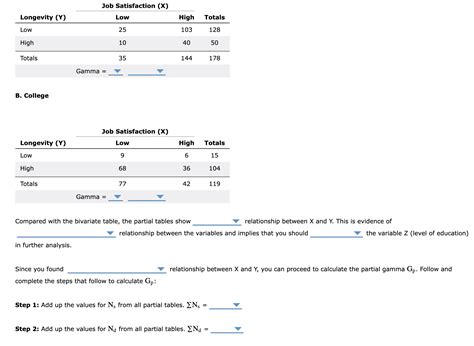 Solved Consider The Following Bivariate Table Showing The