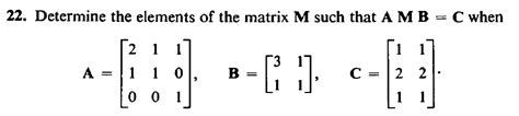 Solved Determine The Elements Of The Matrix M Such That Chegg Com