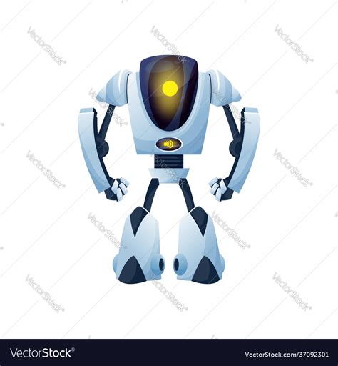 Robot With Foldable Hands And Legs Isolate Android