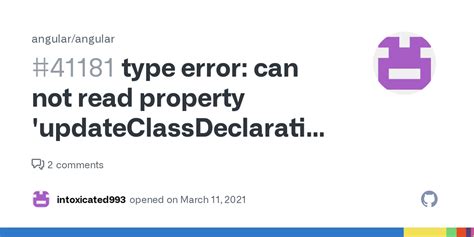 Type Error Can Not Read Property Updateclassdeclaration Of Undefined