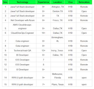 RPA UI Path Developer UI Developer IOS Developer BI Developer Cloud
