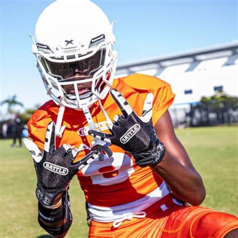 Battle Sports Ultra Stick Wide Receiver Football Gloves Adult And Youth