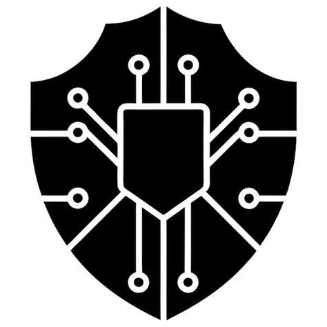 Premium Vector Cybersecurity Shield With Binary Code And Circuit Design