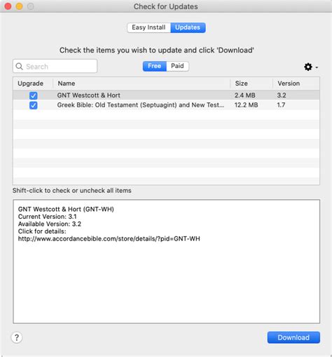 Check For Content Updates