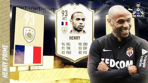 Thierry Henry Icon Prime 93 Fifa20 Player Review Ita Youtube