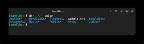 Dir Command In Linux Examples